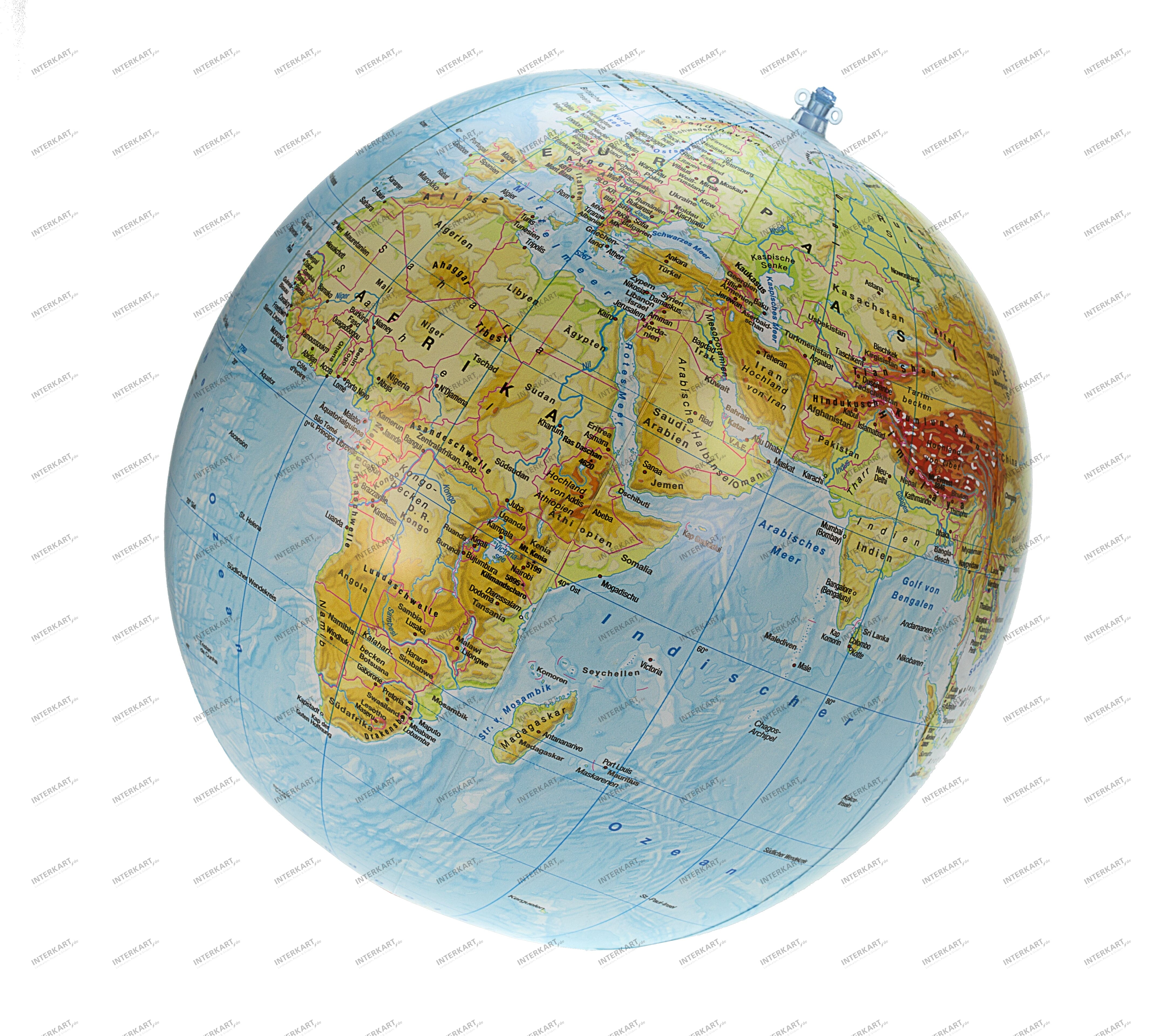 Physical inflatable Globe - 16 inch - german