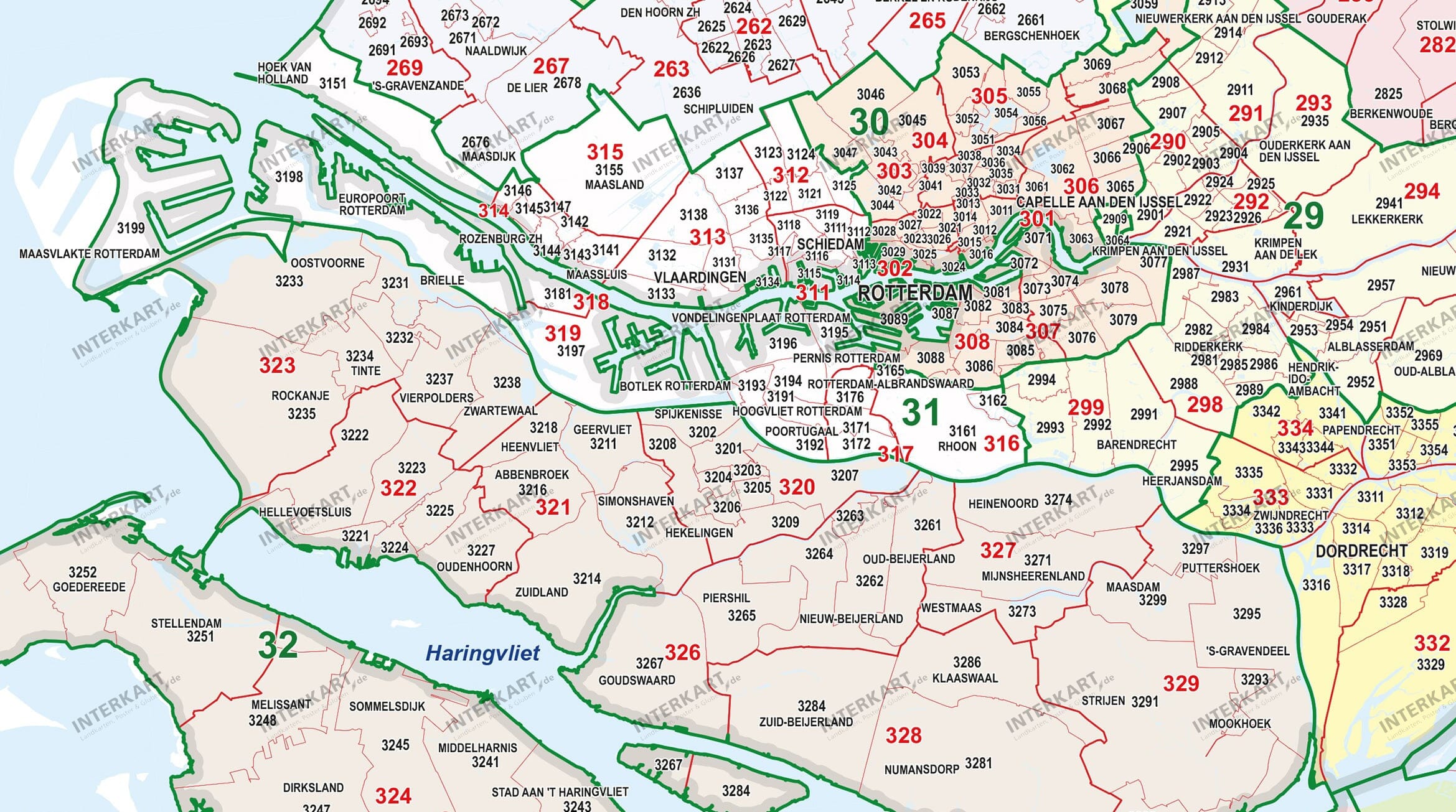 netherlands zip code list
