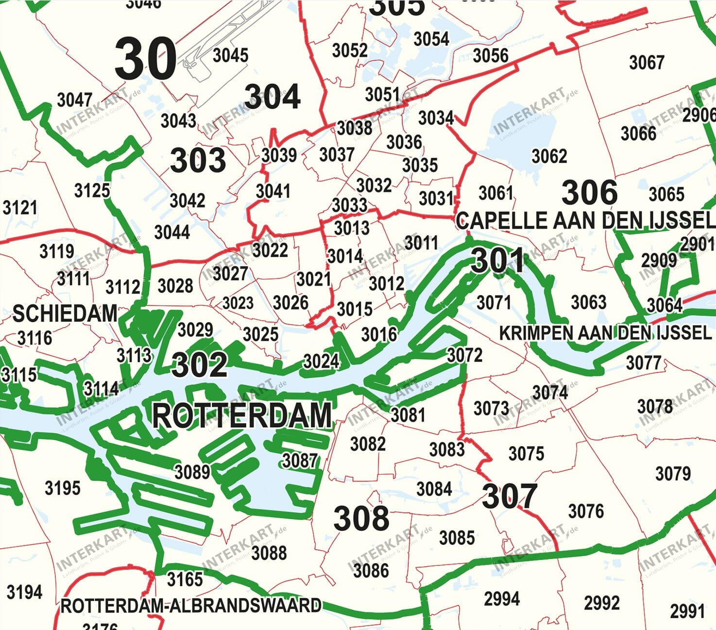 netherlands zip code list