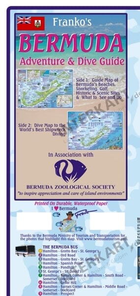 Bermuda Dive Map and Guide