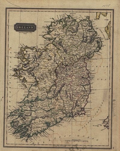 1825 - Ireland (Replica) - old historical map