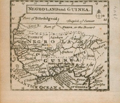 1744 - Western Africa - old historical map