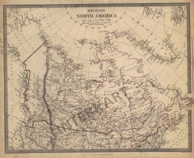 1834 - Canada - old historical map