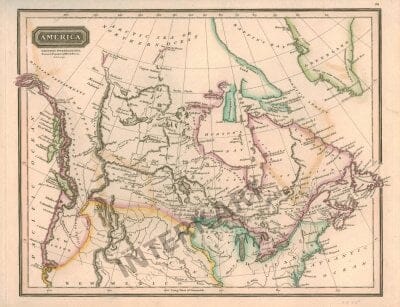 1825 - America (Replica) - old historical map