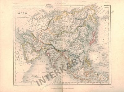 1850 - Asien I - alte historische Karte