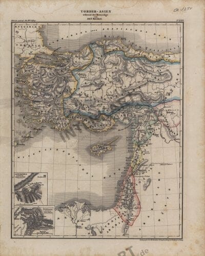 1850 - Asia II - old historical map