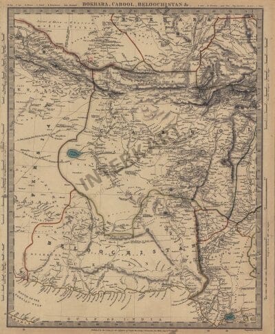 1838 - Asia - old historical map