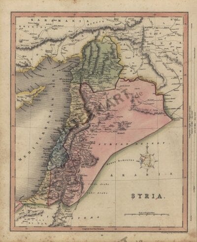 1839 - Asia III - old historical map