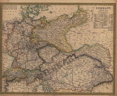 1840 - Germany (Replikat) - alte historische Karte