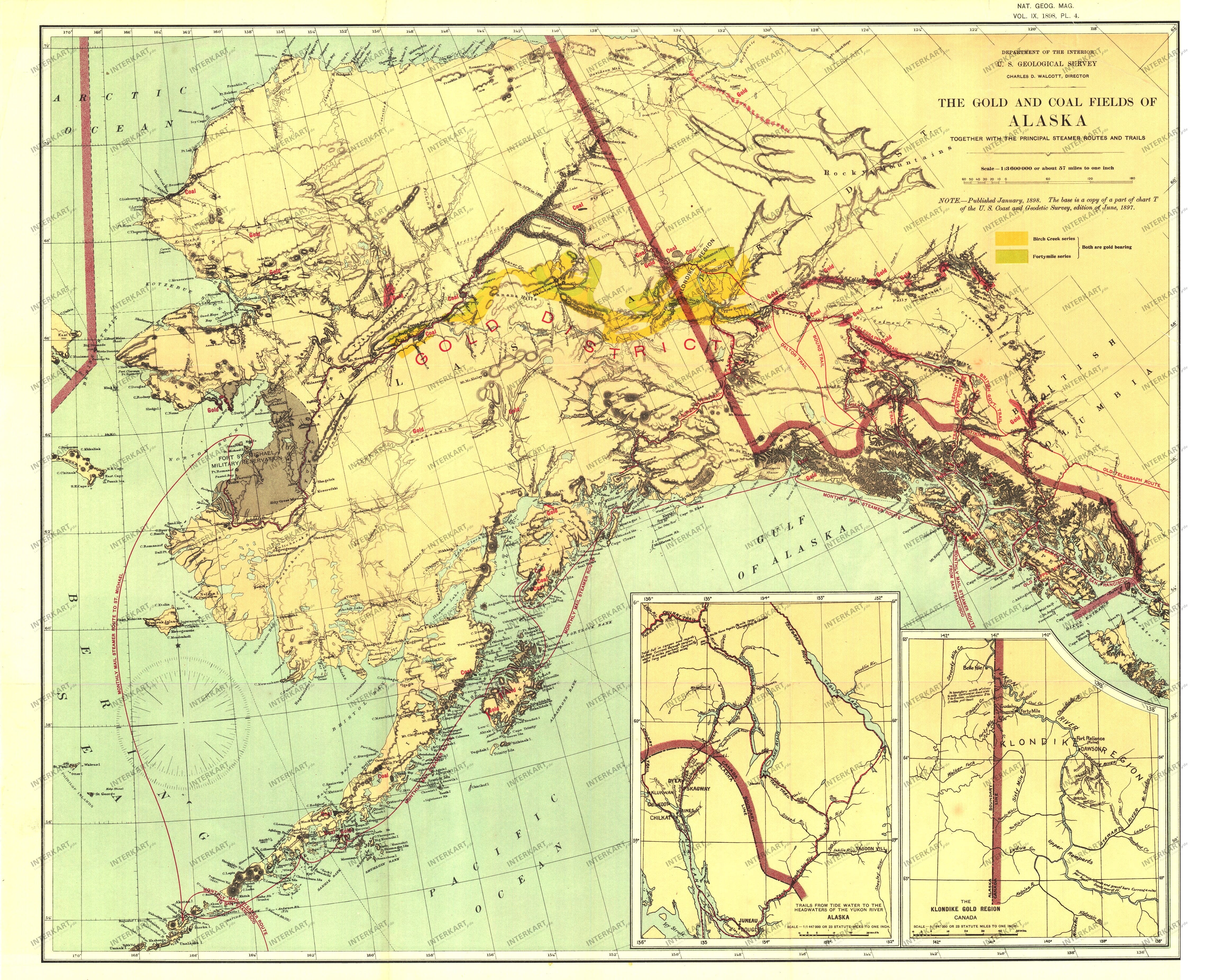 Alaska Gold Map