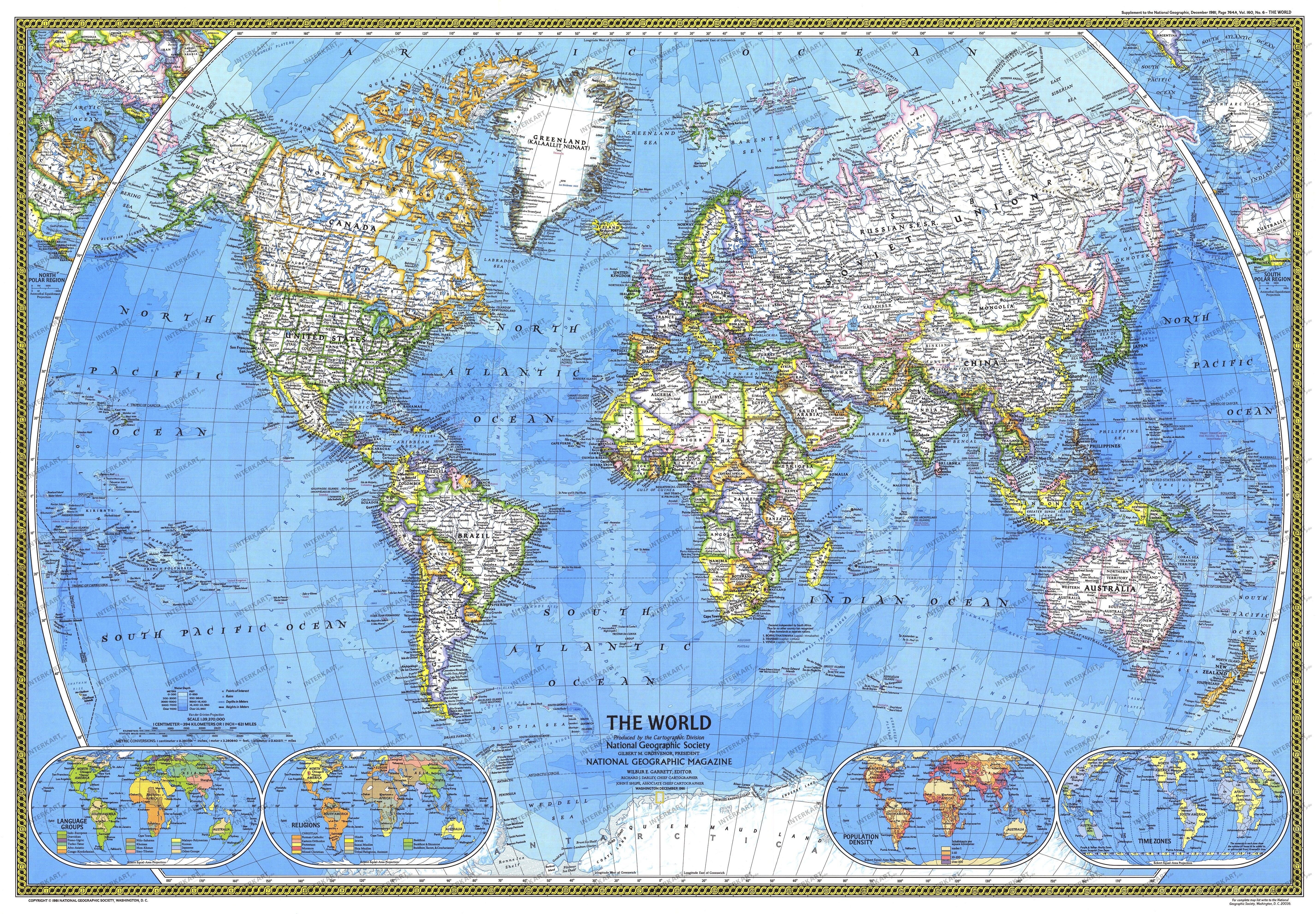 NGS 1988 World Map