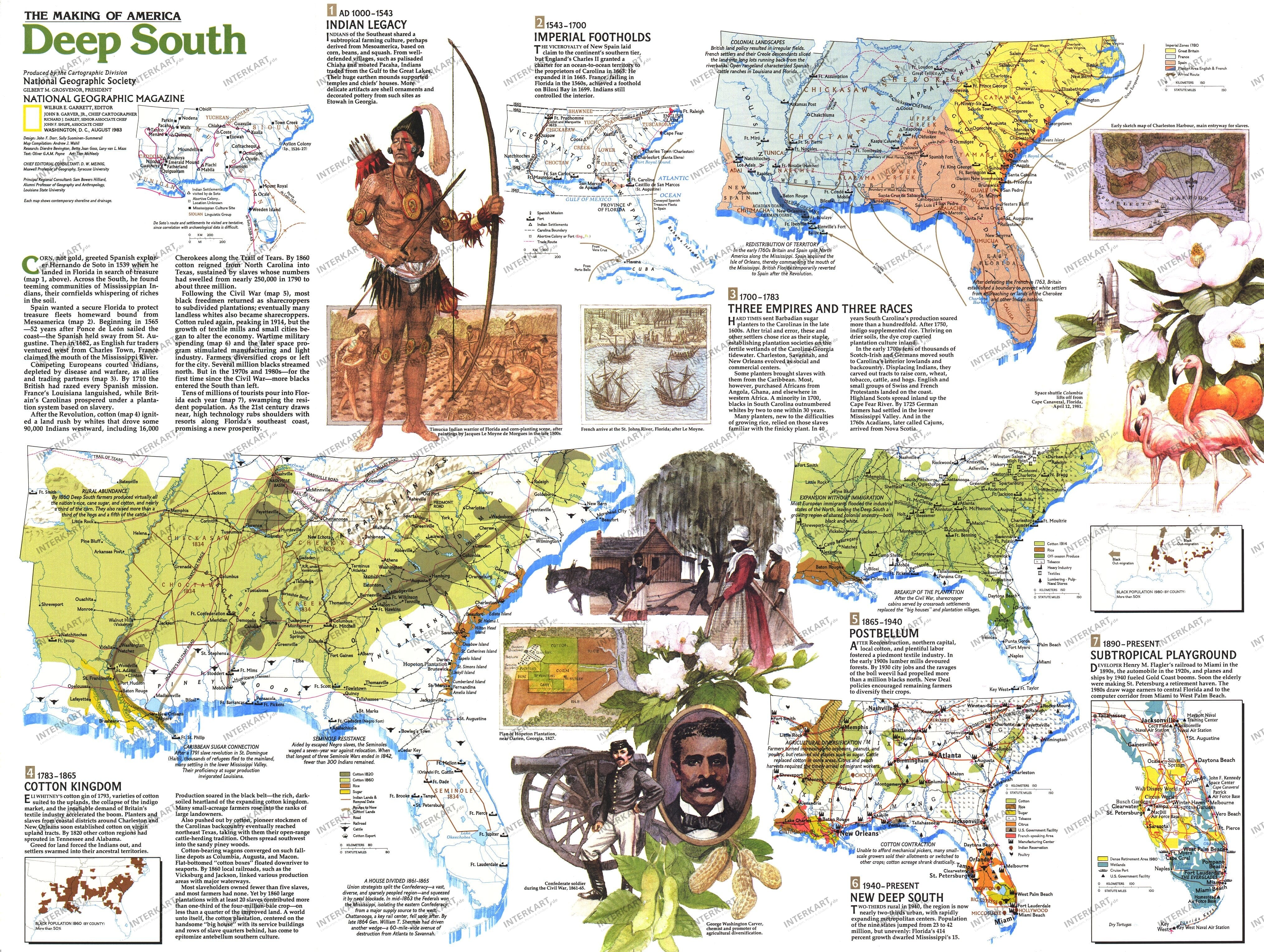 1983 Deep South Map Side 2