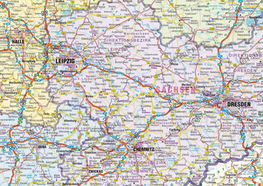 aktuelle Strassenkarte Deutschland als Poster - Blog Neuigkeiten